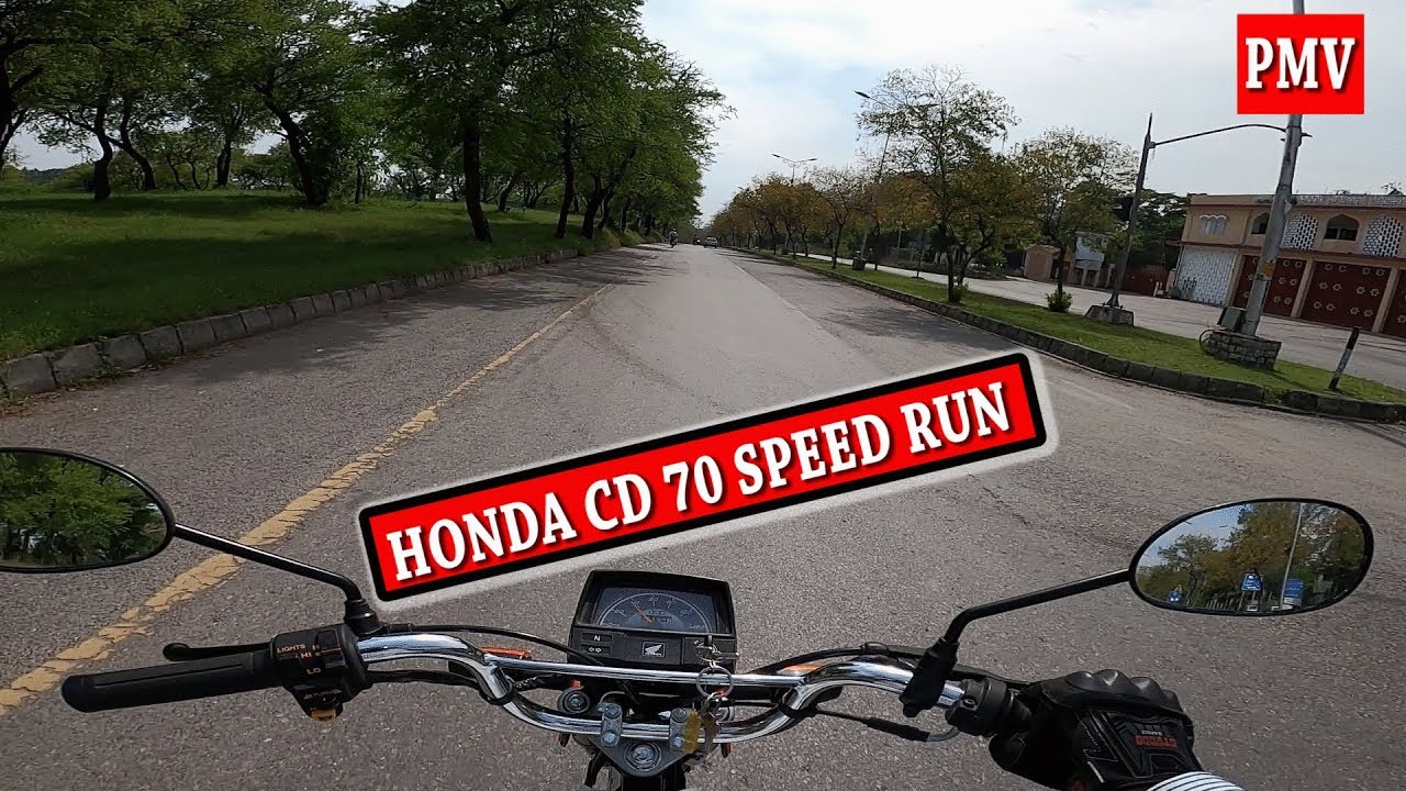 HONDA CD 70 SPEED RUN TEST - YouTube