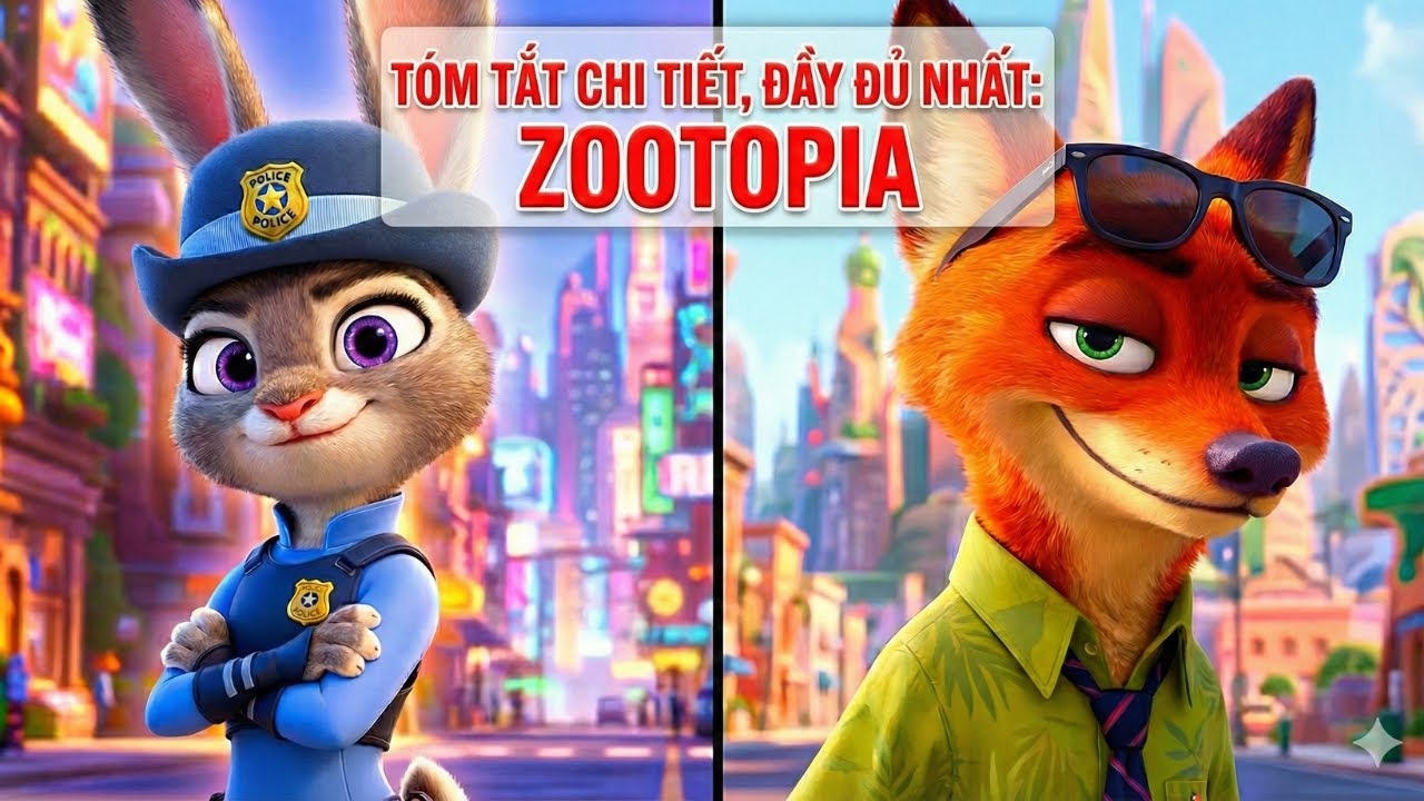 Tóm Tắt Phim Zootopia: Khi Cáo Gian Xảo Gặp Thỏ Cảnh Sát | Review Phim ...