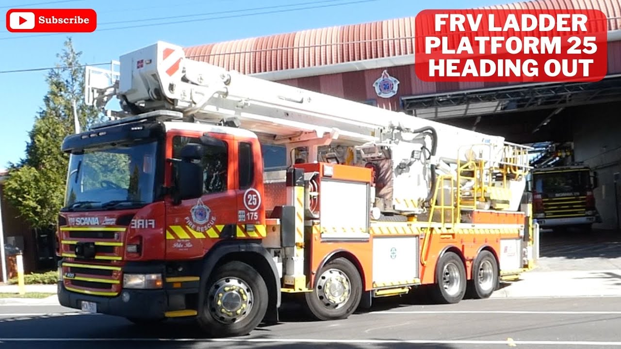 *MANUAL SIREN* FRV // Ladder Platform 25 (Oakleigh) - Heading Out W ...