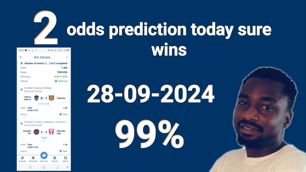 2odds prediction today sure wins on 1xbet Saturday 28-09-2024 :99 ...