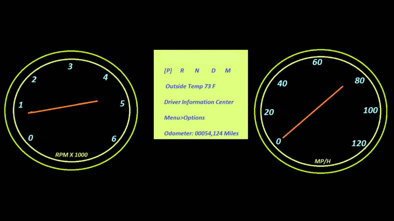 Optitron Gauge Cluster W Startup and Idle.wmv - YouTube