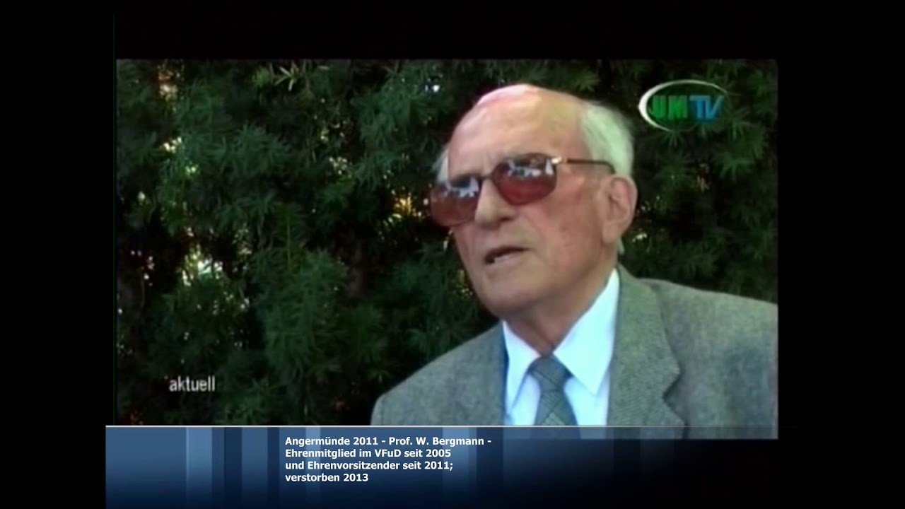 Prof. Werner Bergmann 2011: Alles in der Welt hängt vom Wasser ab! Die ...