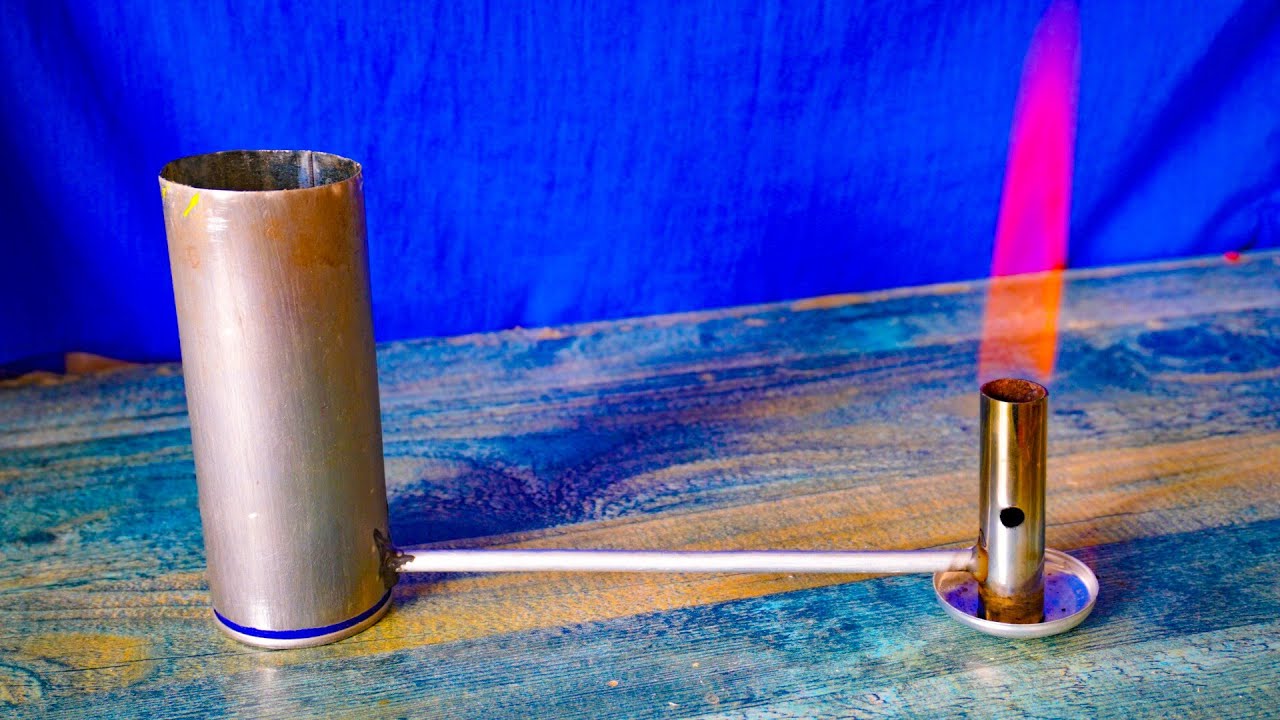 How to make an alcohol stove with simple tools - YouTube
