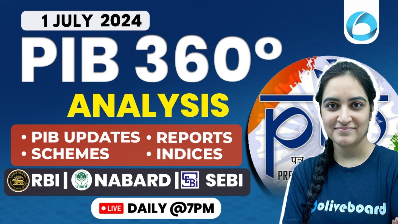 1st July 2024 | PIB News Analysis for RBI Grade B,SEBI & NABARD Grade A ...
