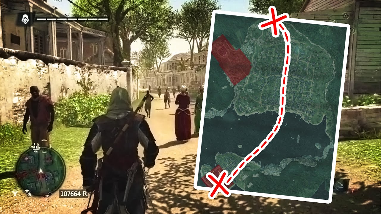WALKING ACROSS KINGSTON in Assassin's Creed 4 Black Flag | Ambient City ...