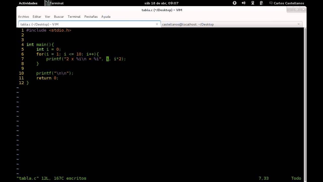 Tabla de multiplicar en Python, Lenguaje C y Php - YouTube