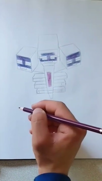 How To Draw Minecraft Wither Short Youtube