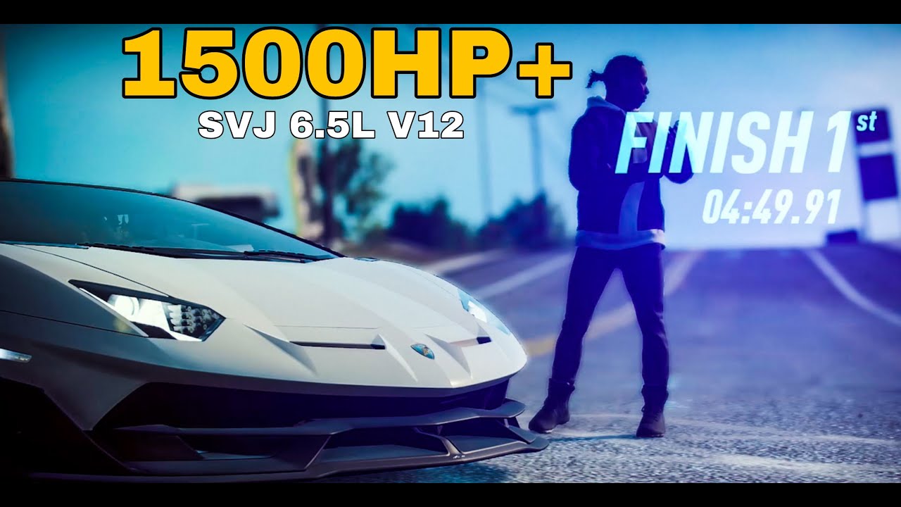 How fast can the LAMBO GO. NFS HEAT AVENTADOR SVJ 1500HP+ V12 GAMEPLAY ...