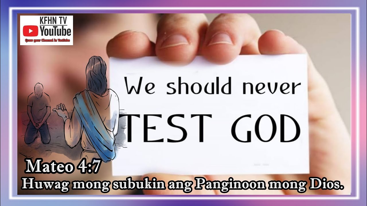We should never Test God, Because God is Omnipotent - YouTube