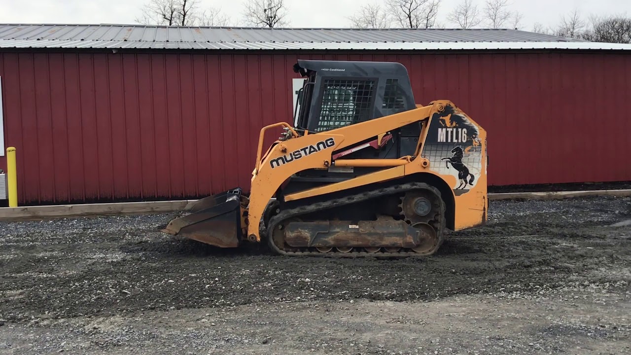 Mustang MTL16 Skid Steer Loader - YouTube