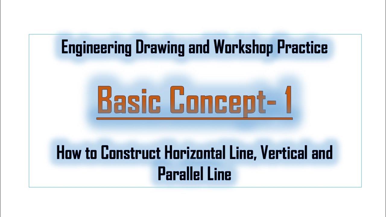 How to draw horizontal line, vertical line and parallel line? - YouTube