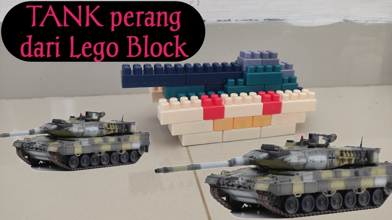 Cara membuat TANK perang sederhana dari Lego || How to make LEGO #lego ...