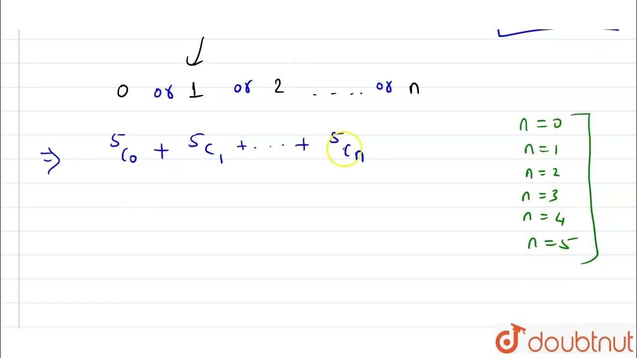 A set contains 5 elements. The number of subsets of the set which contain atmost n element is ...
