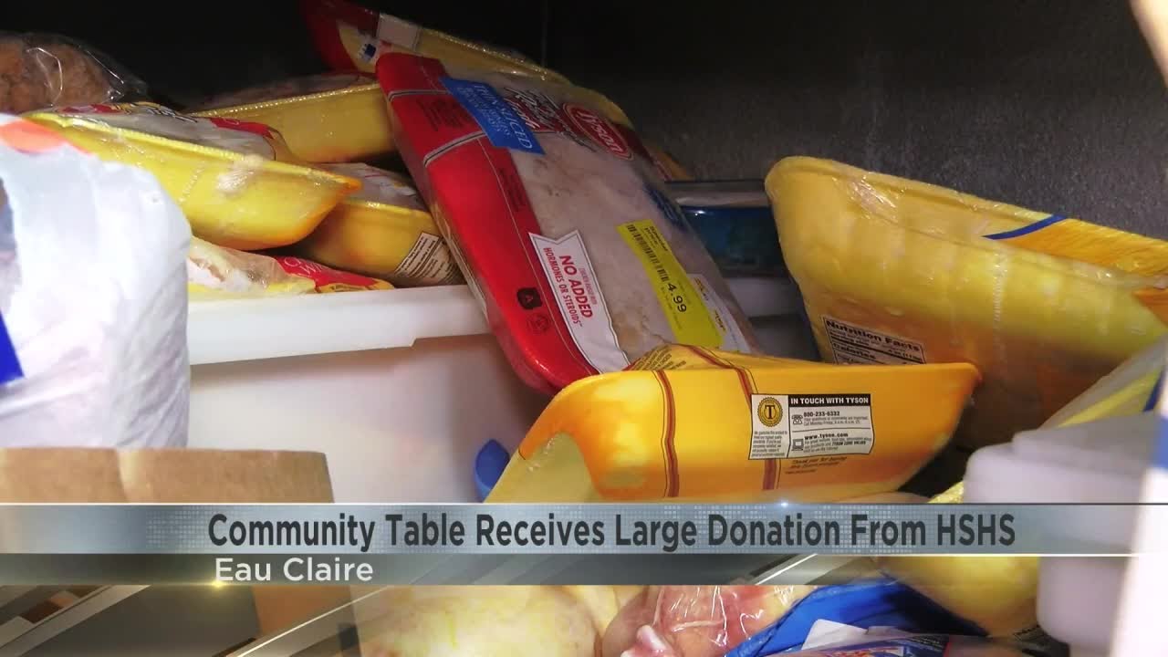 HSHS donates 3,000+ pounds of food to Eau Claire's Community Table ...
