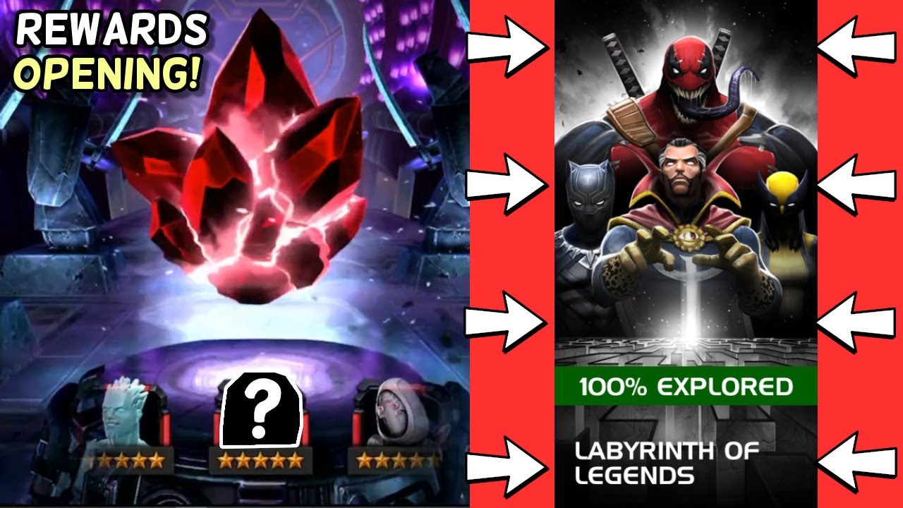 Labyrinth of Legends 100% Opening - Lets Hunt for Human Torch! | Marvel ...