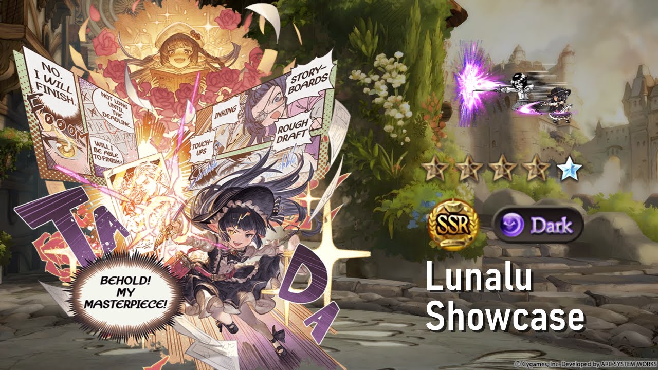 5★ SSR Dark Lunalu GBF Animation Showcase - YouTube