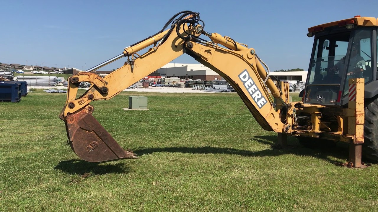 2001 John Deere 315SG Extend-A-Hoe/Loader - YouTube