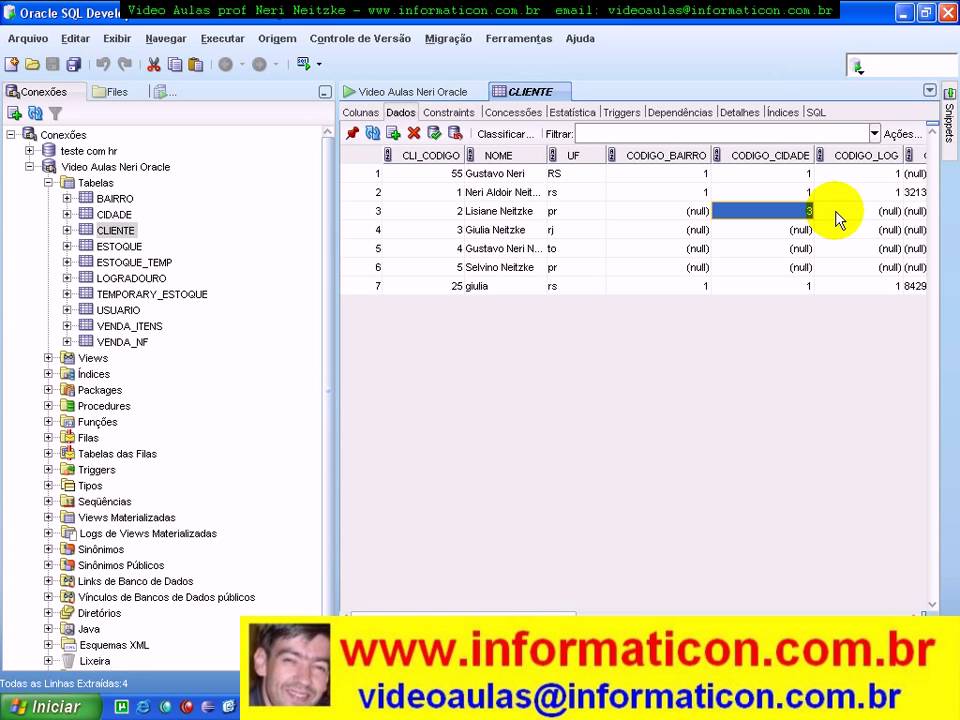 aula 2534 Oracle Reports relatorio com 2 tabelas - YouTube