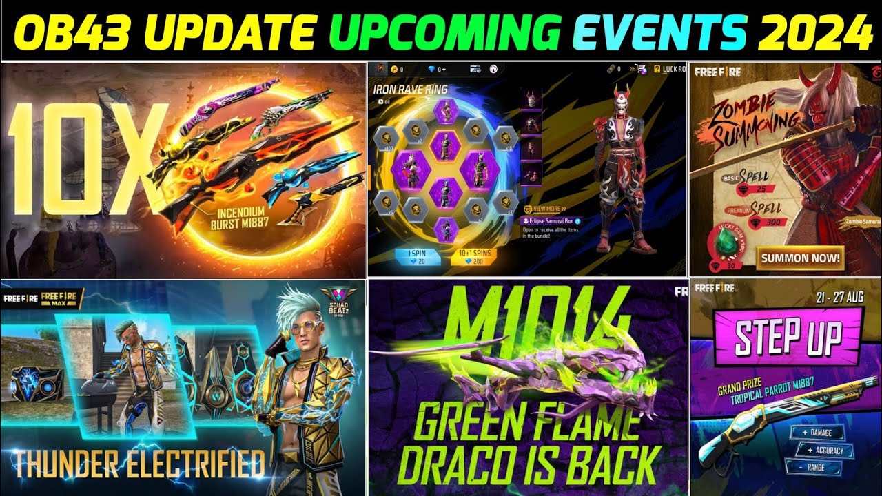 All M1887 Skin Return Event 🤯| Free Fire Upcoming Events | FF New Event ...