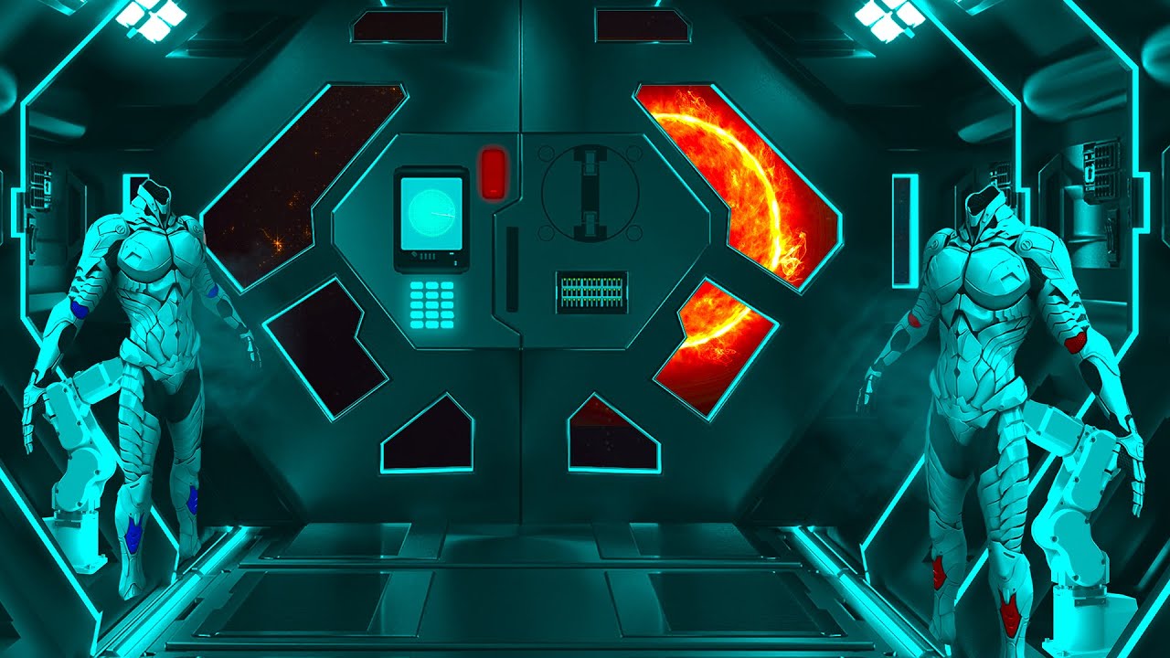 SPACESHiP AiRLOCK AMBiENCE 🛸 ASMR SCi-Fi | Drone Scanning, Radar ...