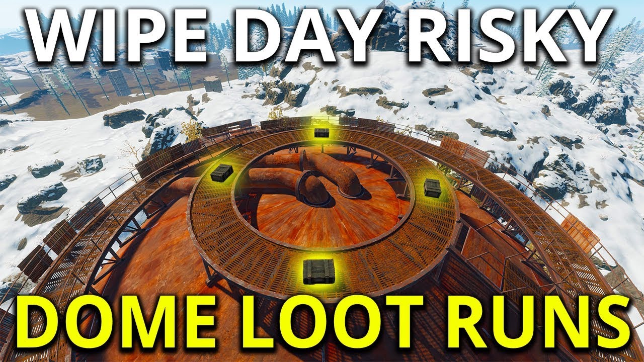 Wipe Day Dome Loot Runs Are Risky - Rust Solo Survival Gameplay - YouTube