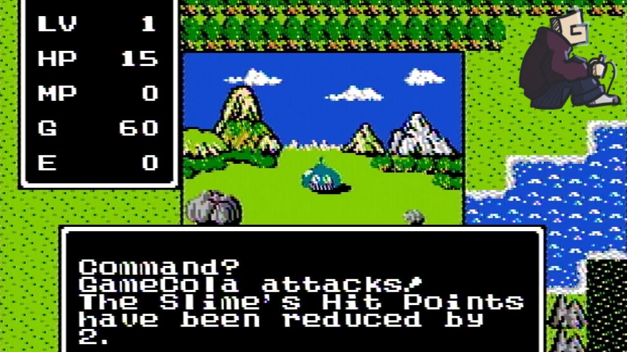 A Slime Draws Near! - Part 1 - GameCola Plays: Dragon Warrior (NES ...