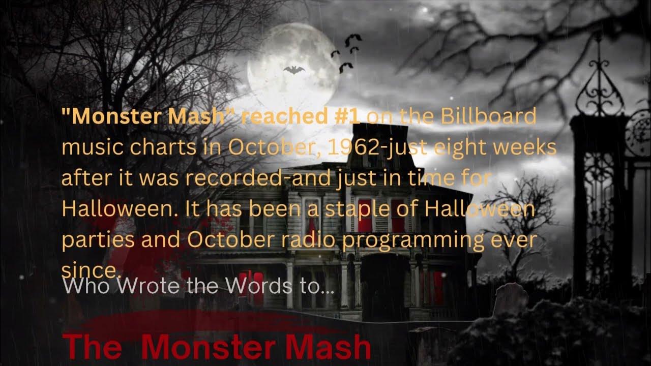 Who Wrote the Words to The Monster Mash? #whowrotemonstermash - YouTube