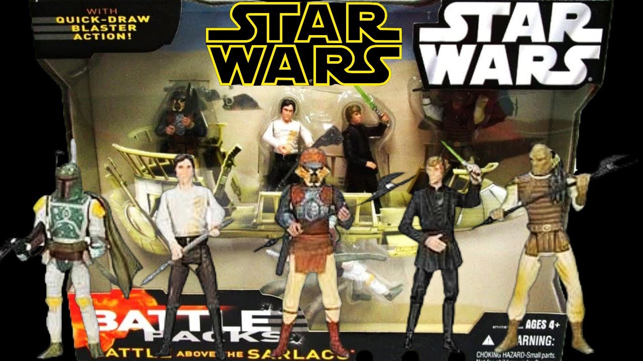Star Wars Battle above the Sarlacc Hasbro Battle Pack Unboxing & Review ...