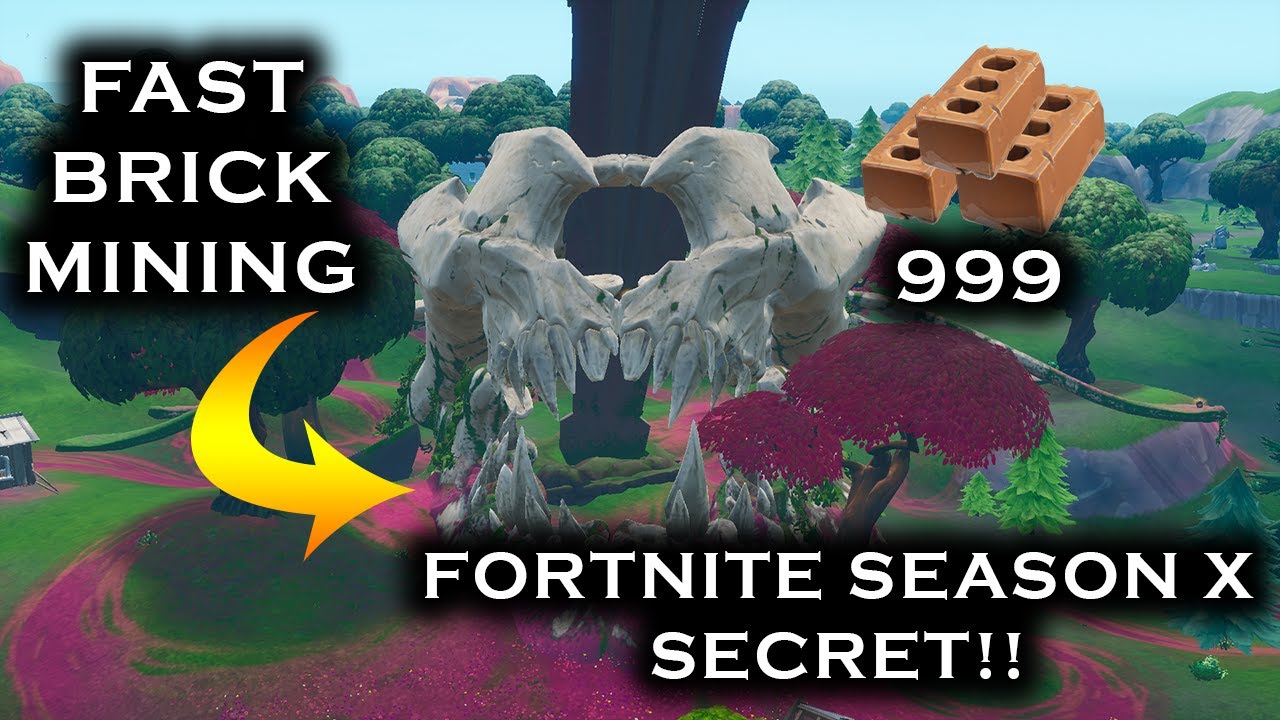 Fortnite Secret Season 10 Brick Mining - How To Get Max Brick - YouTube