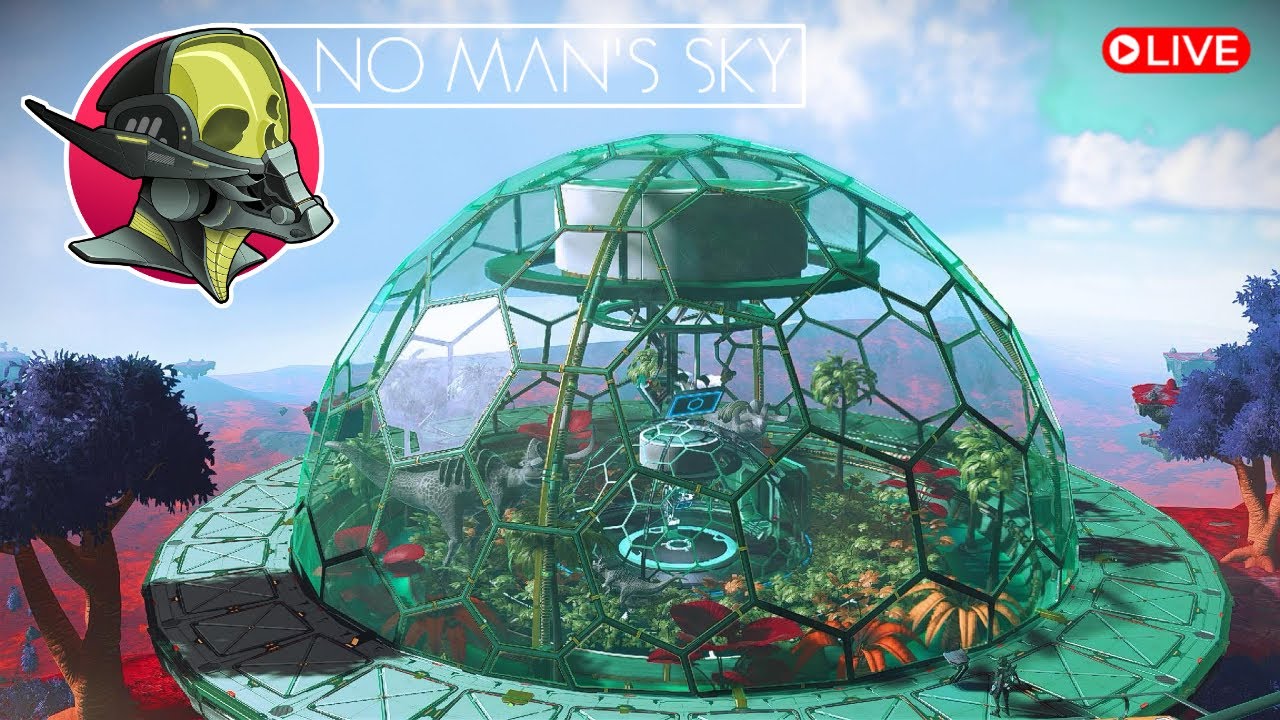 No Man's Sky - Base Building - Solarpunk Valley 04 [Huge Bio Dome ...