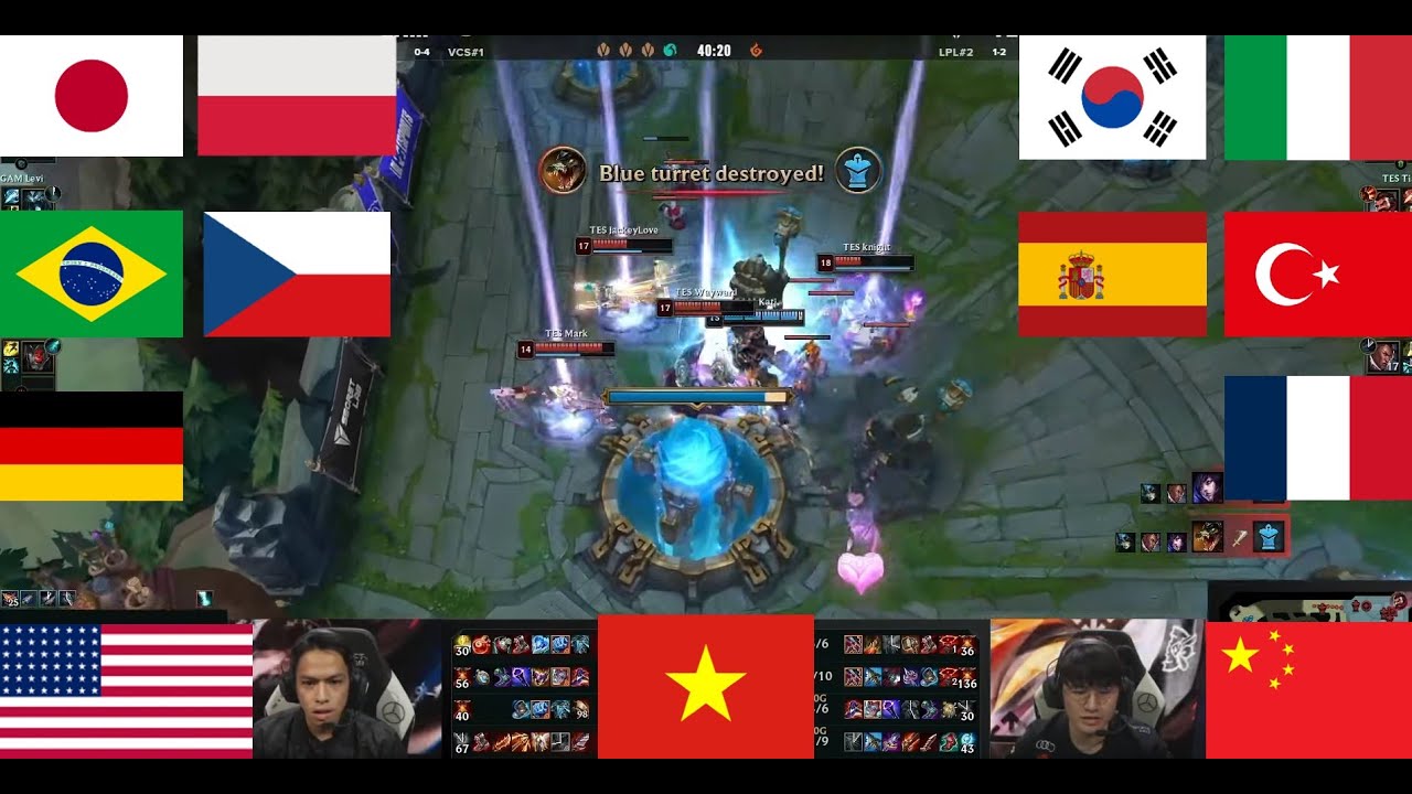 GAM base defense into winning against TES - caster reaction in ...