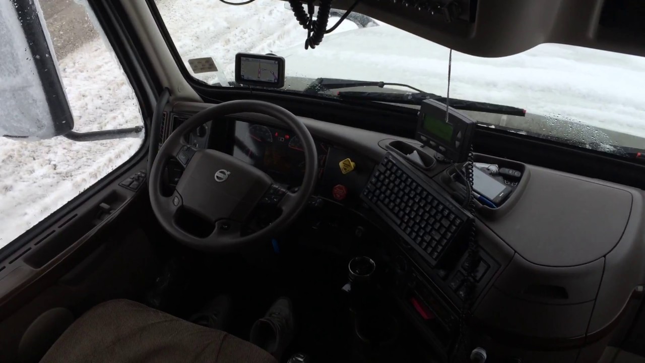 Volvo truck Inside view - YouTube