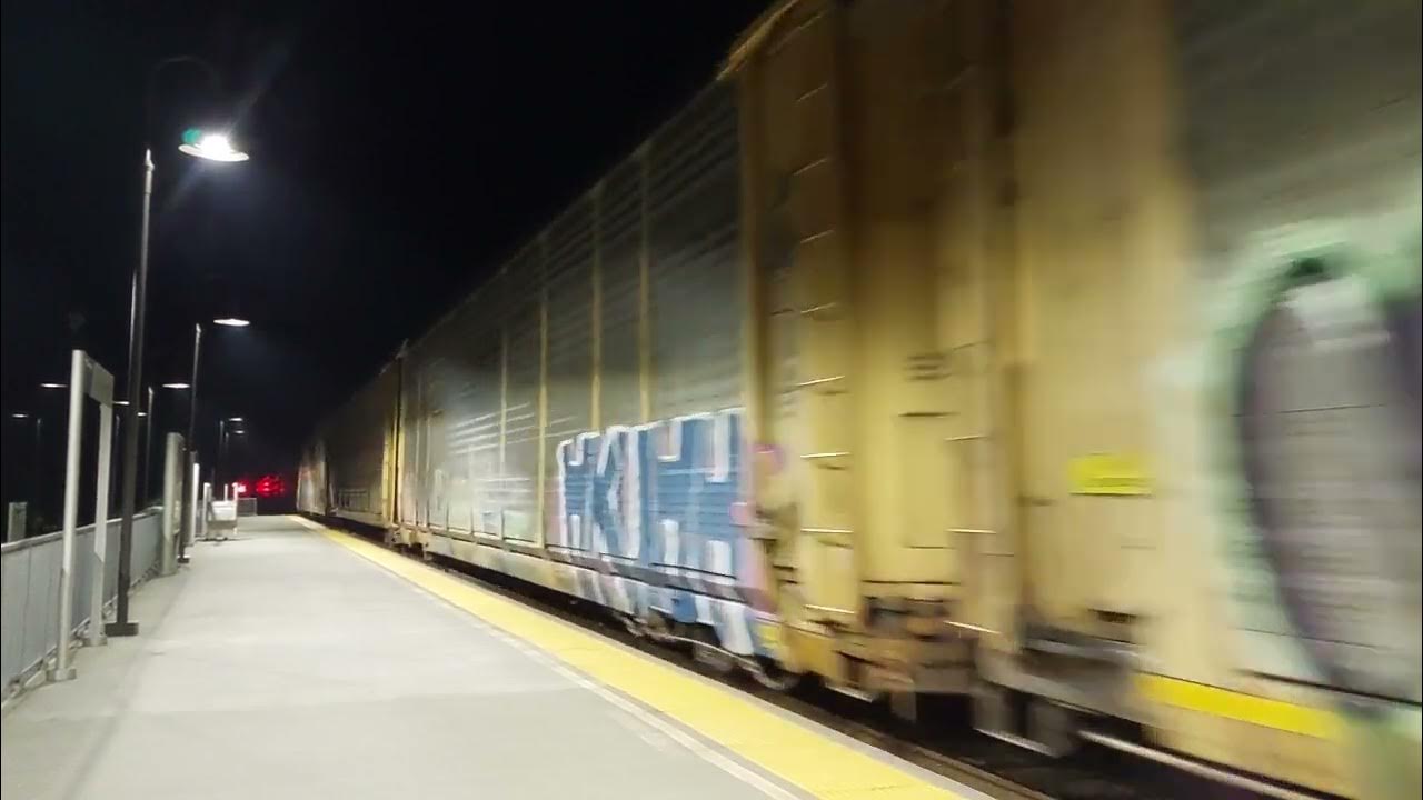 NS AC44C6M #4595 leads 23Q (Autorack Train) - YouTube