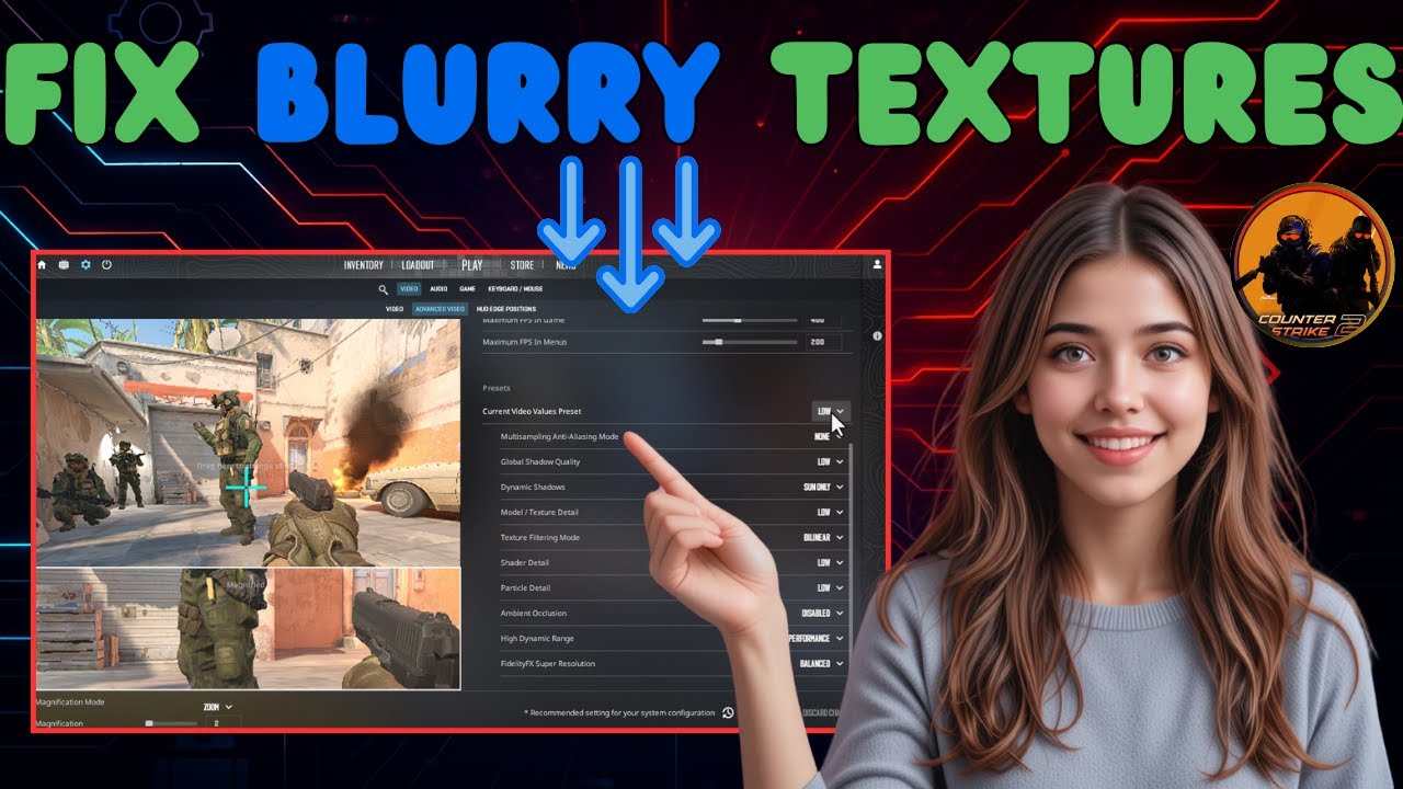 How To Fix Counter-Strike 2 Blurry Textures - Detailed Tutorial - YouTube