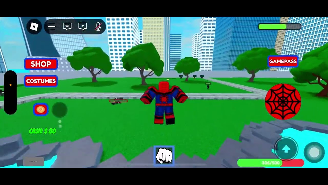Playing Spider Man simulator on Roblox - YouTube