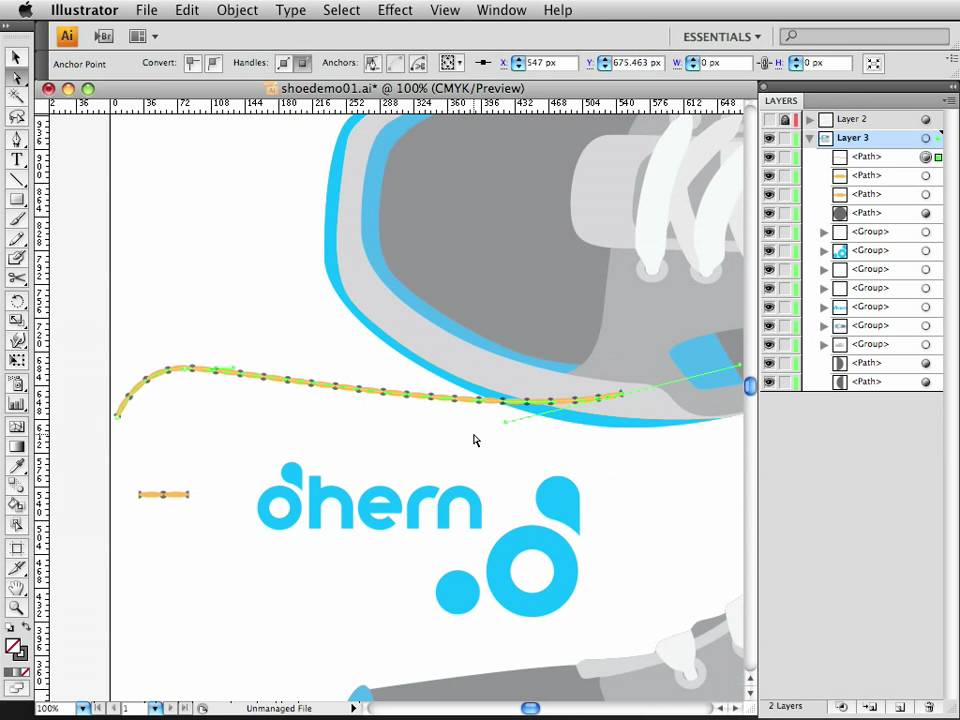 2D Shoe Rendering in AI and PS, part 04 - YouTube