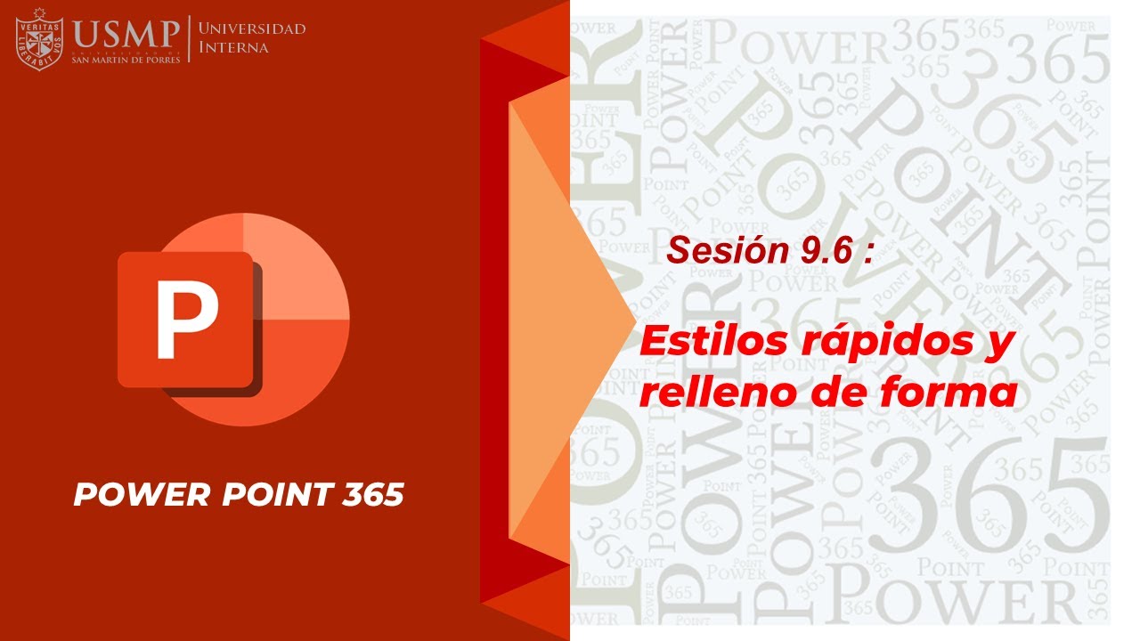Power Point 365 : Sesión 9.6 - Estilos rápidos y relleno de forma - YouTube