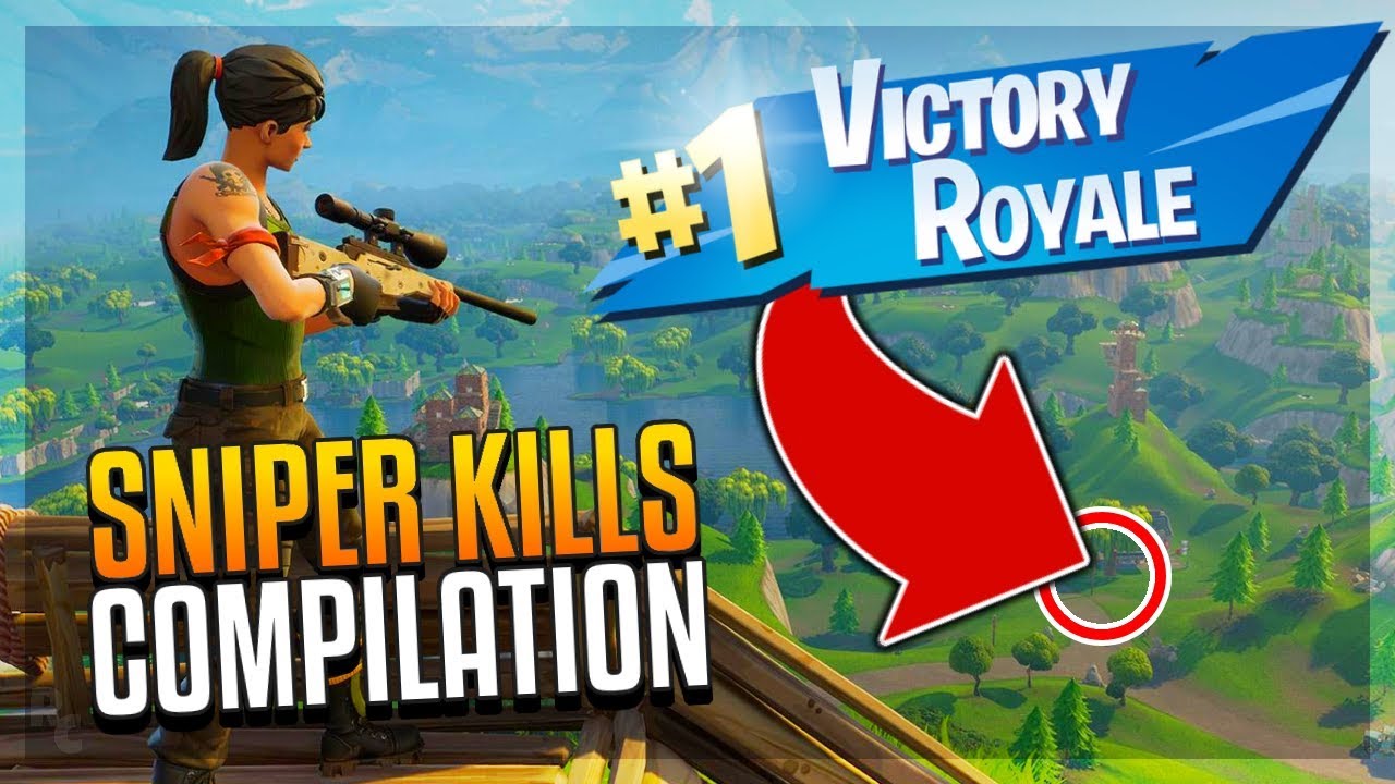 BEST SNIPER KILLS IN FORTNITE BATTLE ROYALE!!! - YouTube