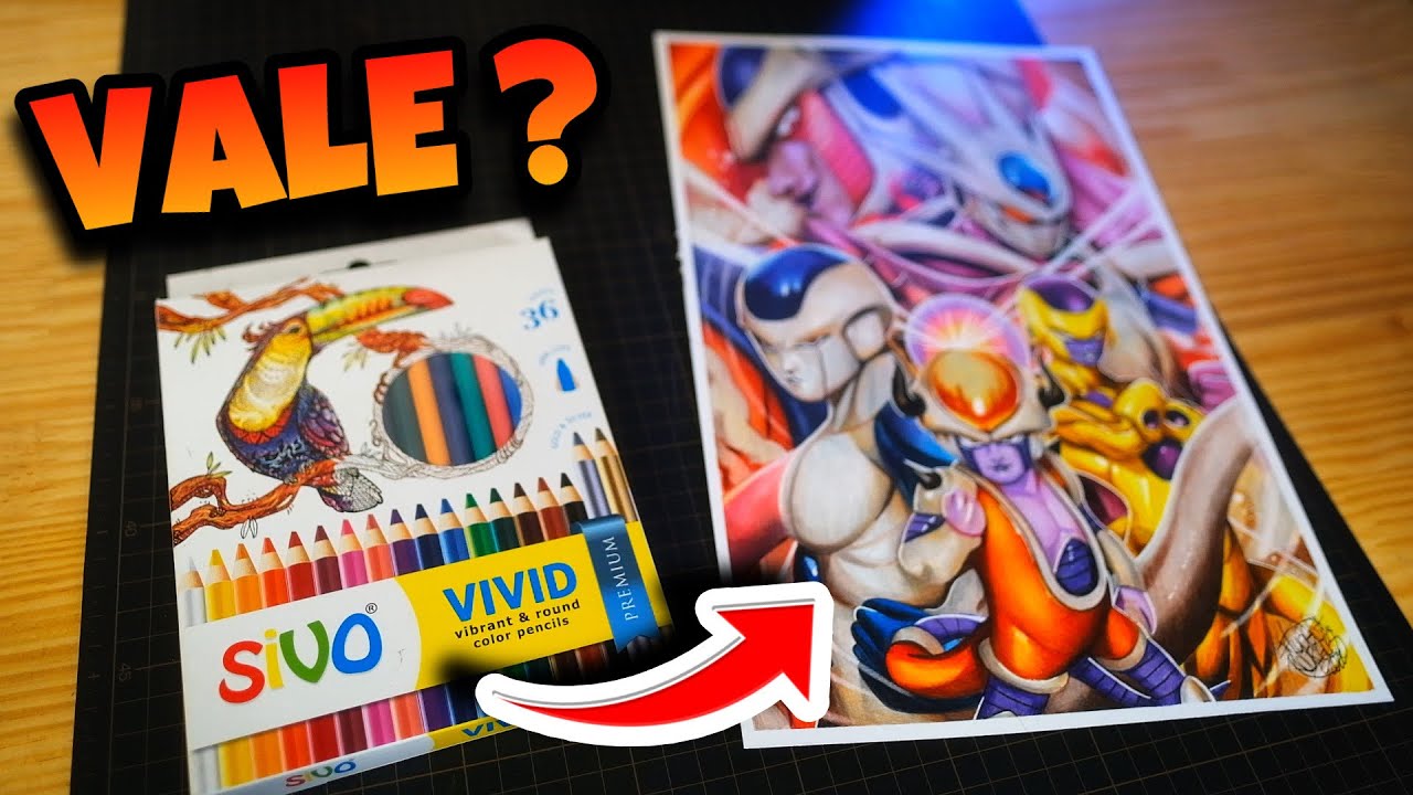 Lápis Sivo Vivid 36 Cores - VALE A PENA ? - YouTube