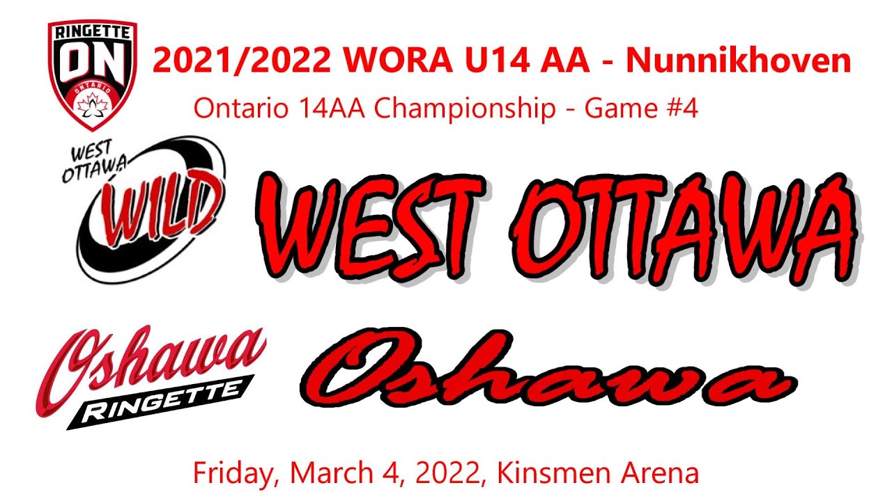 WORA U14AA Game #4 Oshawa- Ontario Ringette Championship - YouTube