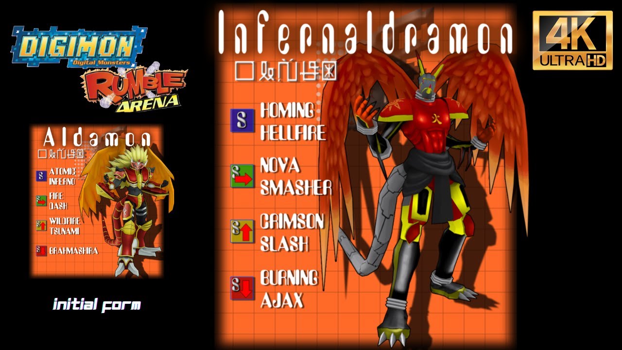 Digimon Rumble Arena Remake How Unlock Skin Infernaldramon - YouTube