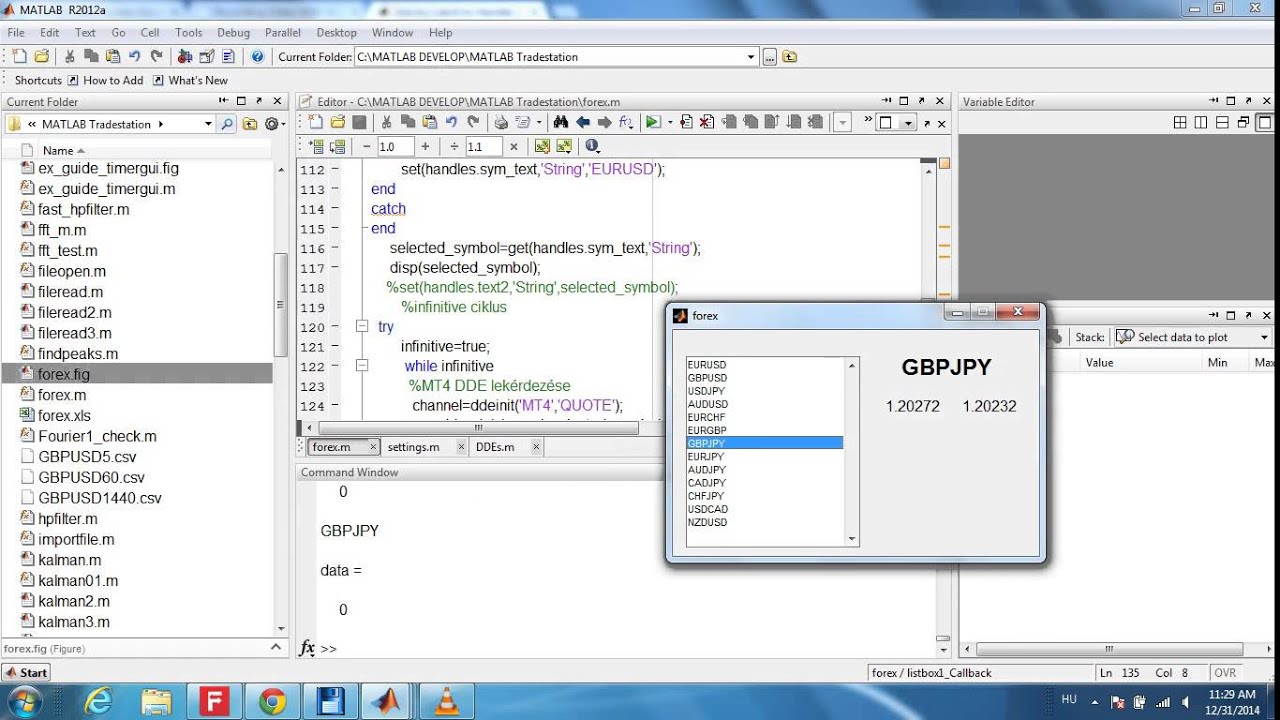 Matlab Connect To Mt4 Dde Youtube