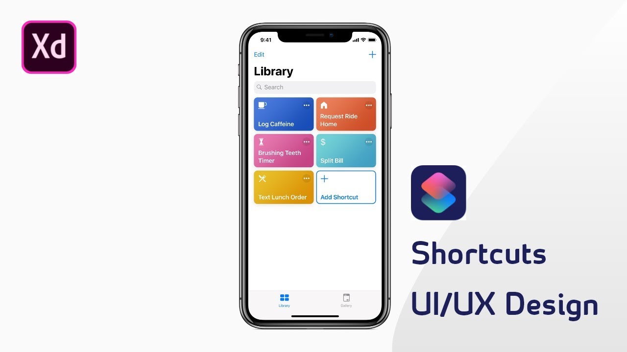 Adobe XD Design & Prototype Apple Shortcut App - YouTube