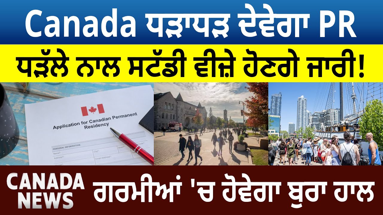 Canada news: Canada ਧੜਾਧੜ ਦੇਵੇਗਾ PR, Study Visa ਹੋਣਗੇ ਜਾਰੀ! D5 Canada - YouTube