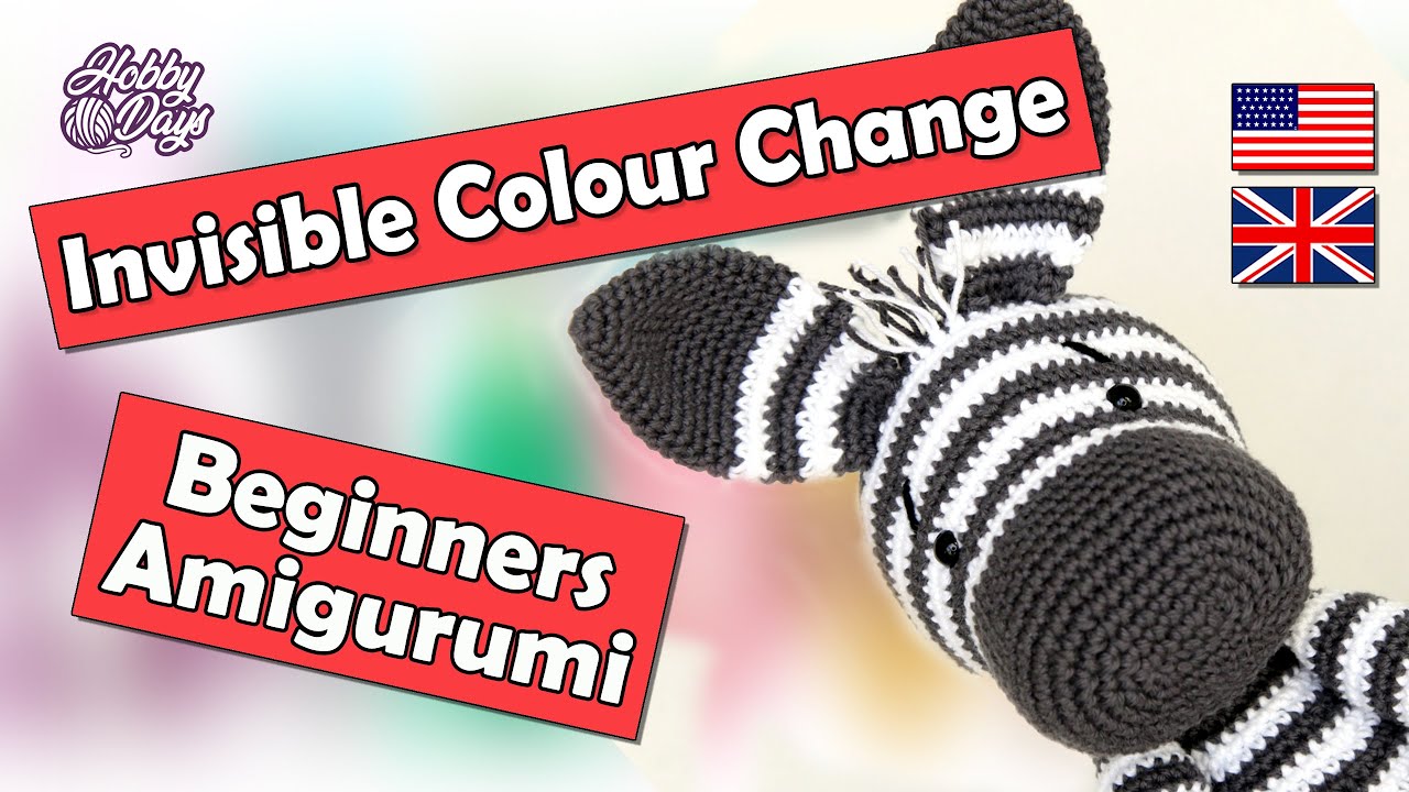 Invisible colour/color change - Beginners Amigurumi Crochet - YouTube