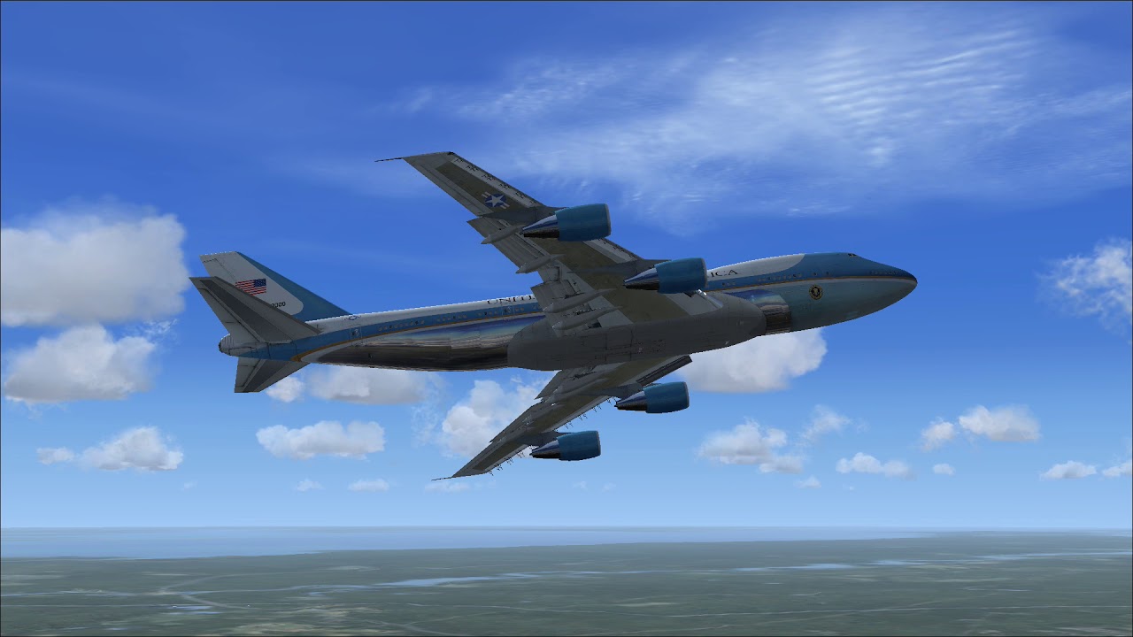 FSX Air Force 1 747 4th July Flight Andrews AFB NAF-Sarasota - YouTube