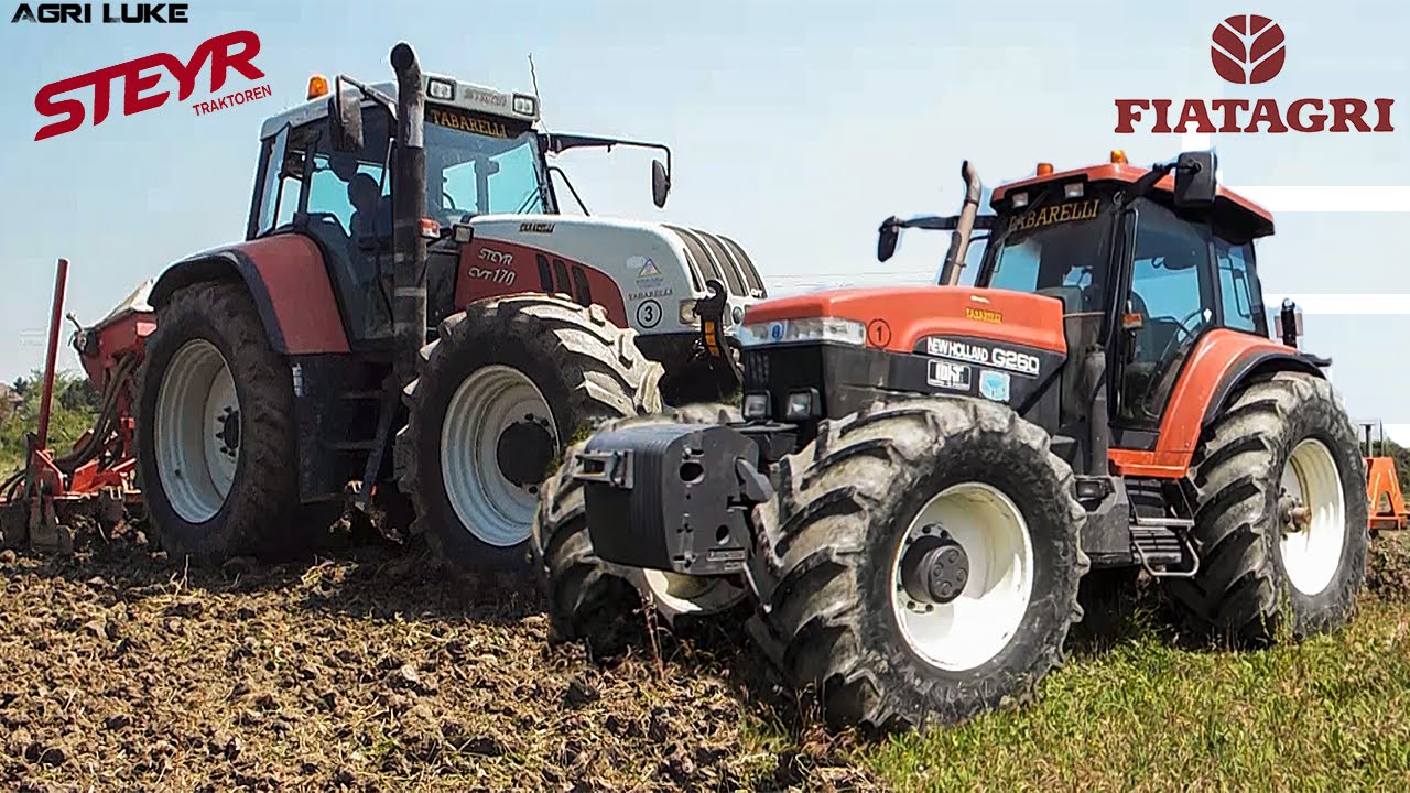 A-G New Holland G260 & Ripper Passardi | Steyr 170 CVT & Kverneland ...
