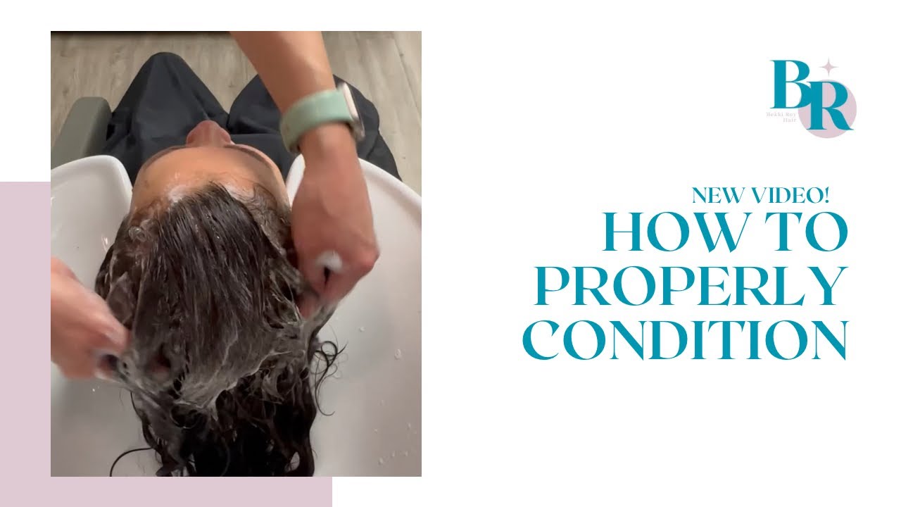 How to properly condition your hair - YouTube