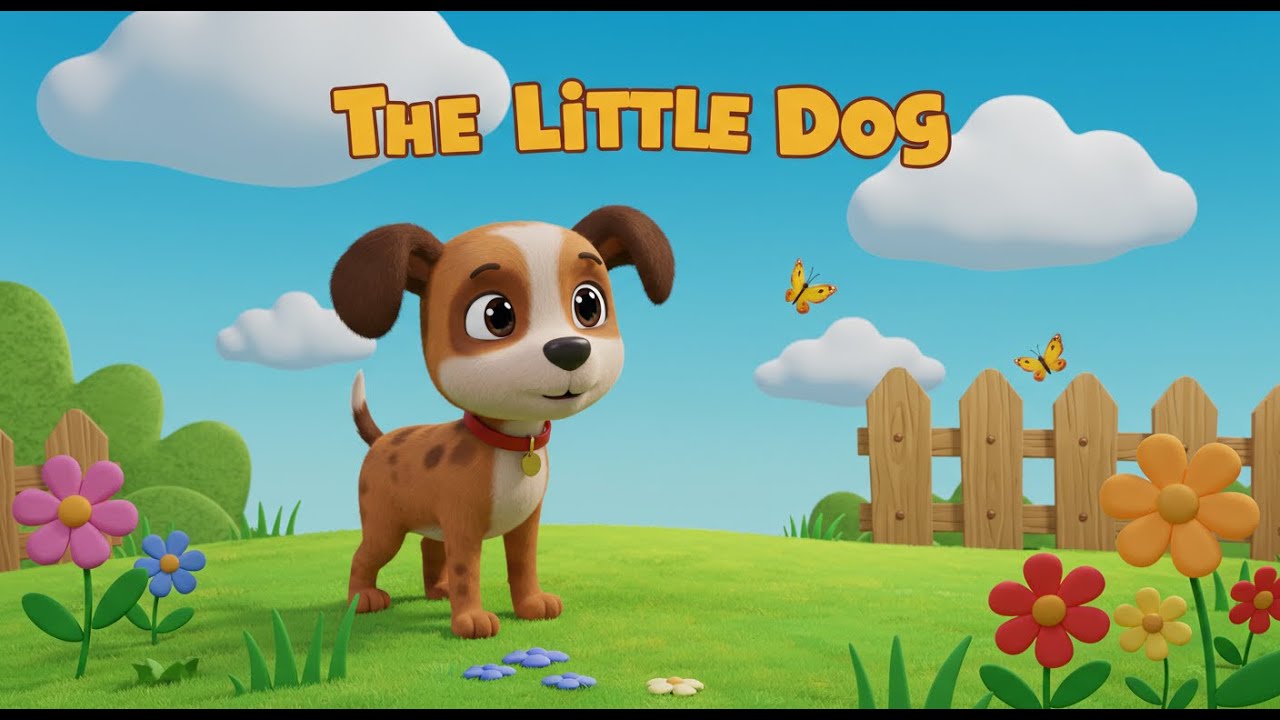 The Little Dog | Cute Kids Rhyme | Fun Puppy Song for Toddlers and ...