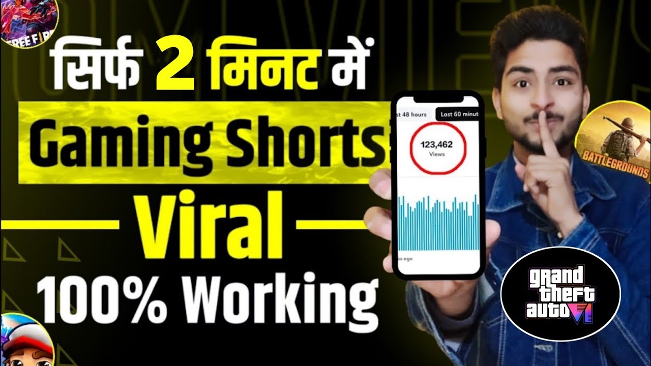 सिर्फ 2 मिनट में Gaming Shorts Viral |Gaming Shorts VIRAL Kaise Kare ...